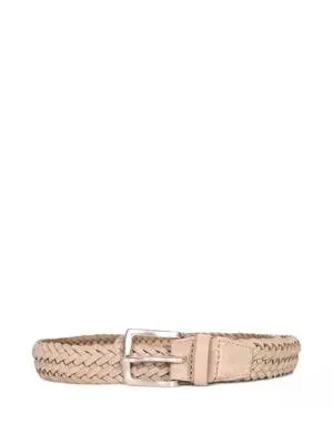 ORTIGNI Braided Suede Belt - Neutrals