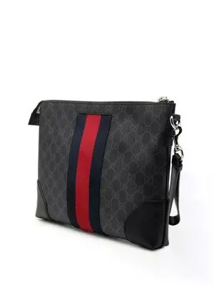 Gucci Gg Supreme Web Clutch Bag