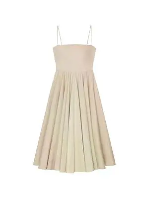 Givenchy Pleated Midi Dress - Neutrals