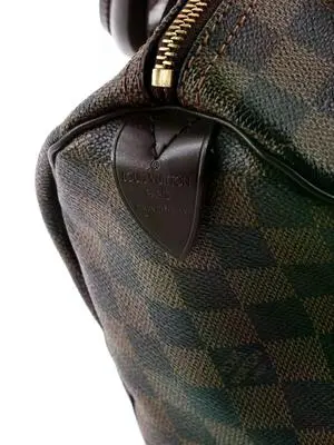 LOUIS VUITTON Speedy Handbag Damier 25 Satchel - Brown