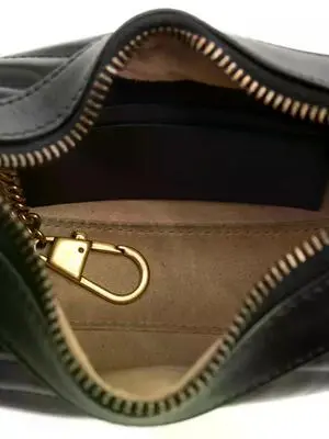 Gucci Mini Gg Marmont Half Moon Satchel 2016-2026 - Black