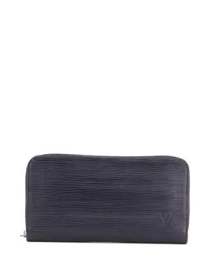 LOUIS VUITTON Zippy Wallet Epi Leather Small Wallets - Black