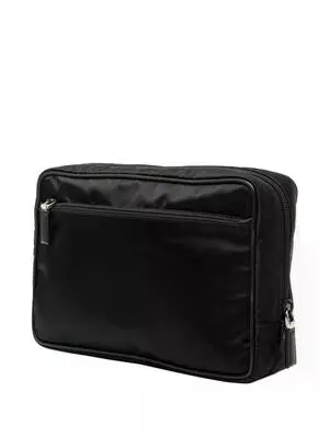 Prada Saffiano Trimmed Tessuto Clutch Bag