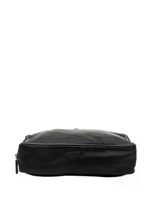 Prada Saffiano Trimmed Tessuto Clutch Bag