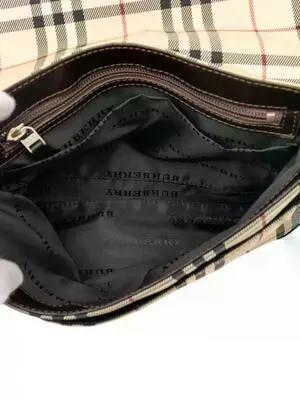 Burberry House Check Canvas Flap Crossbody Bag