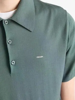 Prada Superfine Wool Polo Shirt - Green