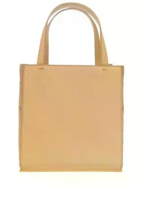 Burberry Calfskin And Suede Stitch Handbag