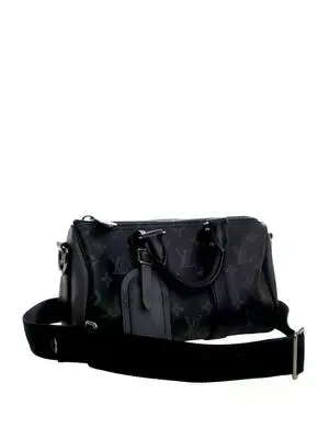 LOUIS VUITTON 2021-2026 Monogram Eclipse Reverse Keepall Bandouliere 25 Satchel
