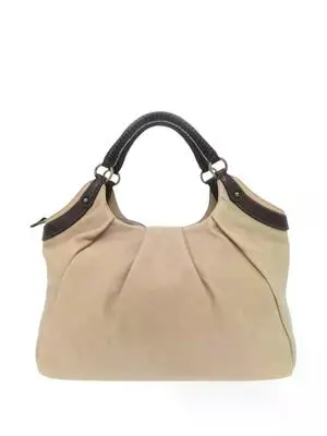 FERRAGAMO Leather Gancini Tote Bag
