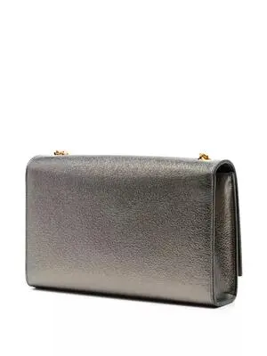 Saint Laurent Metallic Leather Monogram Kate Wallet On Chain