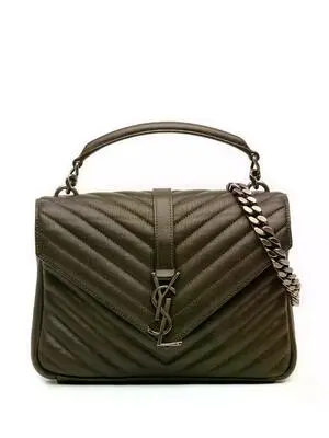Saint Laurent 2017 Medium College Satchel - Brown