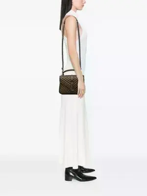 Saint Laurent 2017 Medium College Satchel - Brown