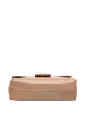 Celine 2024 Teen Patent Triomphe Victoire Chain Shoulder Bag