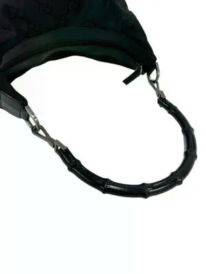 Gucci Gg Nylon Bamboo Shoulder Bag