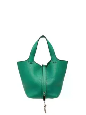 Hermès 2017 Clemence Picotin Lock 18 Handbag - Green