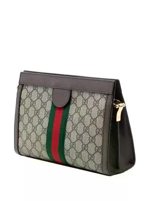 Gucci Small Gg Supreme Ophidia Chain Crossbody Bag - Neutrals