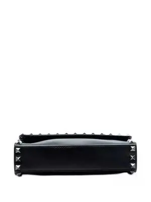 Valentino Garavani Small Vitello Monochrome Rockstud Flap Crossbody Bag 2000-2017
