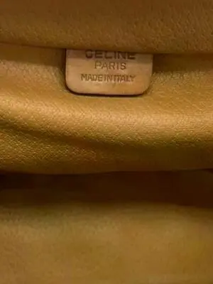 Celine 1994 Macadam Coated Canvas Vanity Bag