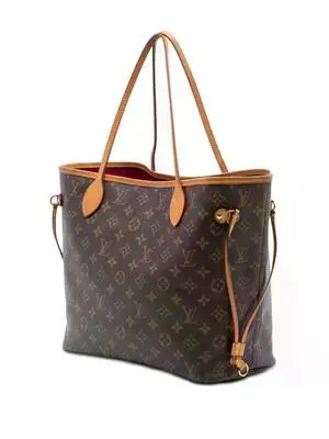 LOUIS VUITTON 2014 Monogram Neverfull Mm Tote Bag - Brown