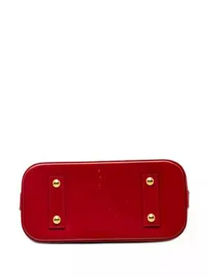 LOUIS VUITTON 2013 Monogram Vernis Alma Bb Satchel - Red