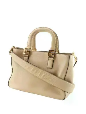 Fendi 2000-2010 Small Selleria Ff Tote Satchel - Neutrals