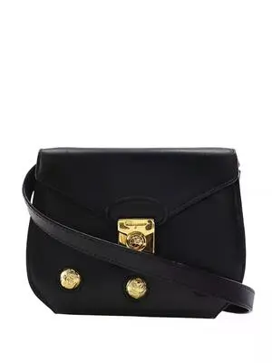 FERRAGAMO 1980-1990 Leather Crossbody Bag - Black