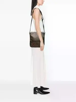 LOUIS VUITTON 2011 Monogram Macassar Bass Mm Crossbody Bag