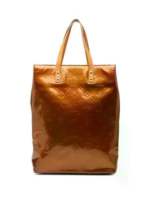 LOUIS VUITTON 2001 Monogram Vernis Reade Mm Tote Bag - Brown