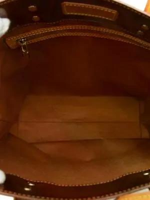 LOUIS VUITTON 2001 Monogram Vernis Reade Mm Tote Bag - Brown