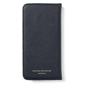 ASPINAL OF LONDON Iphone 16 Pro Max Magnetic Card Case In Pebble - Navy