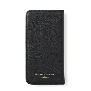 ASPINAL OF LONDON Iphone 16 Pro Magnetic Card Case In Pebble - Black