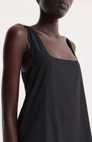 RÓHE Balloon Hem Technical Taffeta Midi Dress