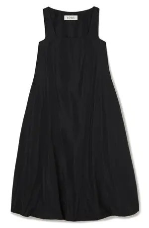 RÓHE Balloon Hem Technical Taffeta Midi Dress