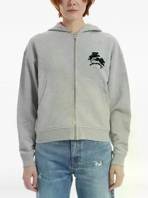 CARNE BOLLENTE Stars And Studs Rhinestone-embellished Hoodie - Grey