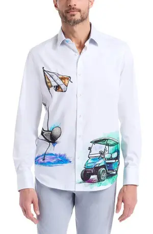 Men's Robert Graham White Shirts