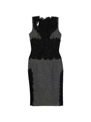 Dolce & Gabbana Herringbone Laced Dress