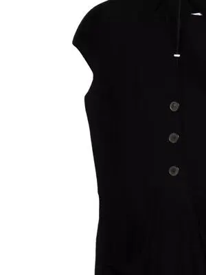 Dior Tailored Wool Draped Midi Dress