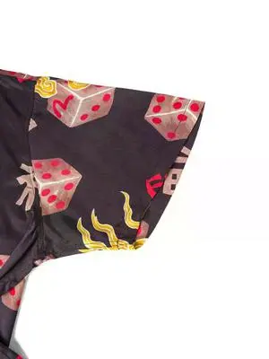 EVISU Dice-print Short-sleeve Shirt