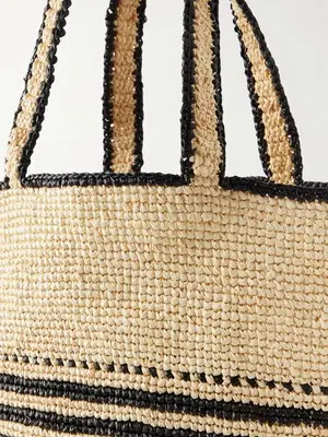 LEMLEM Mira Striped Raffia Tote
