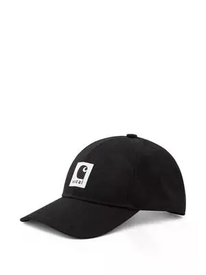 Carhartt Work In Progress X Sacai Logo Patch Cap - Black