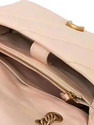 Pinko Small Love Quilted Shoulder Bag - Pink