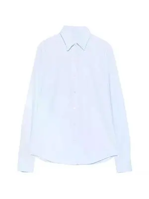 XACUS Sara Long-sleeve Button-down Shirt - Blue