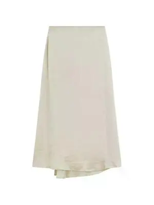 Aspesi Knot-tie Midi Skirt - Neutrals