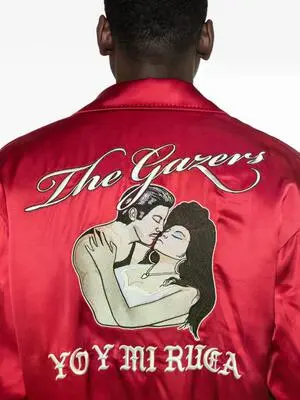 SECOND / LAYER Satin Bomber Jacket
