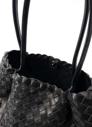 ELLEME Dimple Tote Medium Woven Leather