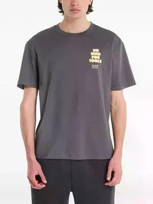 EA7 Graphic-print Cotton Jersey T-shirt
