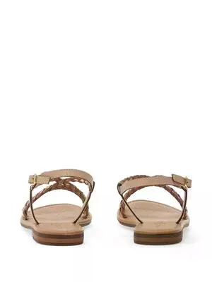 Geox Braided Metallic Sandals - Neutrals
