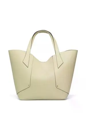 Guess Logo-plaque Pebble-textured Tote Bag