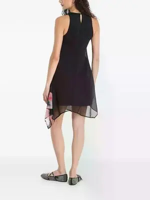 Desigual Floral-print Asymmetric Mini Dress