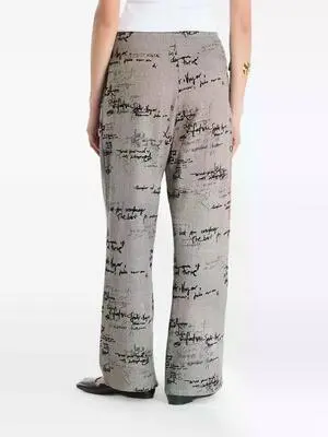 Desigual Check-print Pleated Trousers - Grey